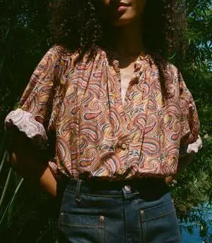 DÔEN DOEN The Jane Blouse Jacqui Paisley