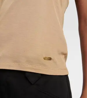 TOM FORD Micro-rib Silk Jersey Tank Top - Yellow
