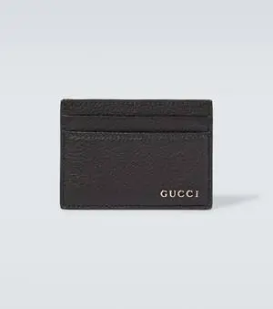 Gucci Logo Leather Card Holder - Black