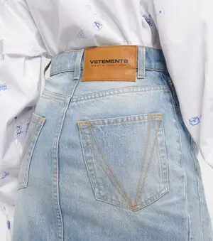 Vetements Denim Midi Skirt