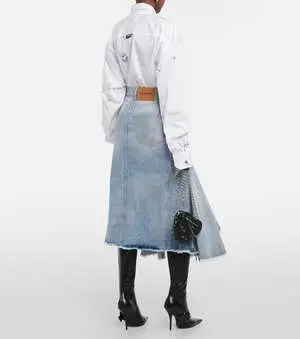 Vetements Denim Midi Skirt