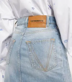Vetements Denim Midi Skirt