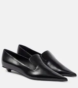 Proenza Schouler Point 25 Leather Pumps - Black