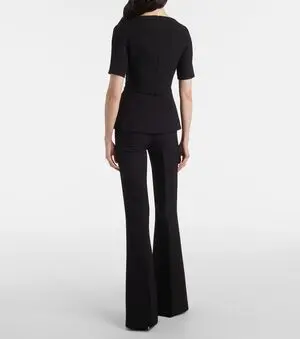 Safiyaa Gathered Neckline Belted Top