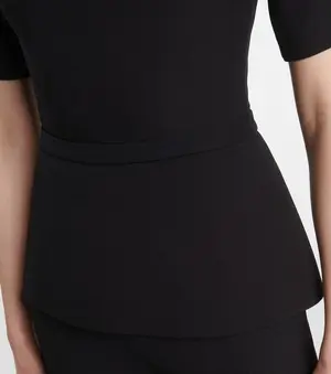 Safiyaa Gathered Neckline Belted Top