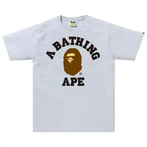 BAPE College Tee 'gray' Grey