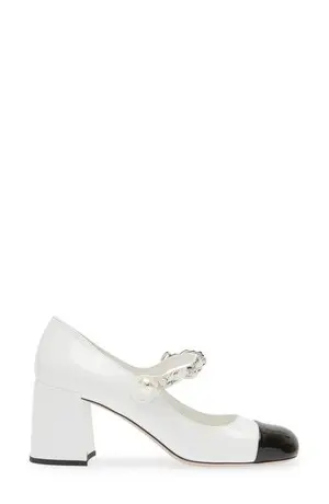 Miu Miu Chain Strap Mary Jane Pumps