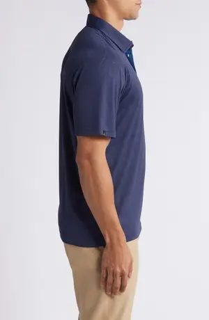 SWANNIES Barrett Botanical Print Golf Polo