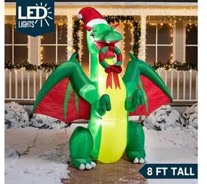 JOIEDOMI 8 Ft Dragon Inflatable Decoration
