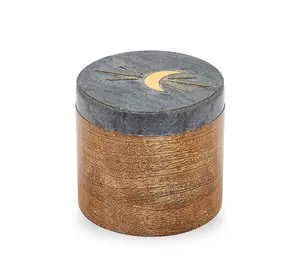 MATR BOOMIE Indukala Moon Round Keepsake Box - One-color