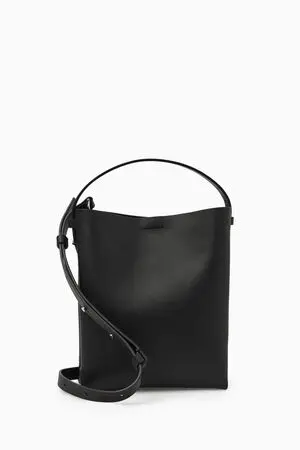 Cos Mini Folded Crossbody Shopper Leather