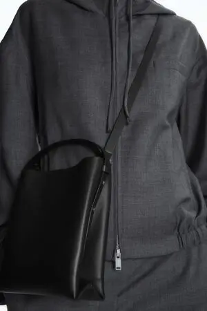 Cos Mini Folded Crossbody Shopper Leather