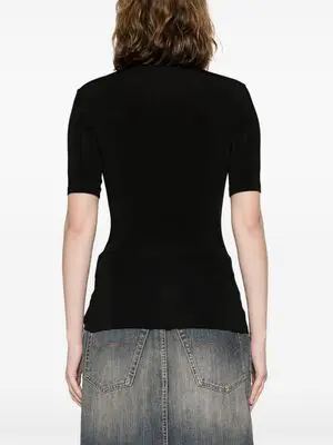 Off-White Logo-print High-neck T-shirt - Black