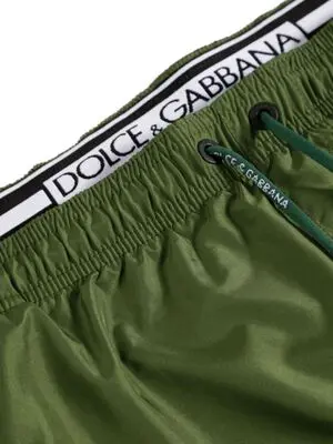 Dolce & Gabbana Logo-embroidered Swim Shorts