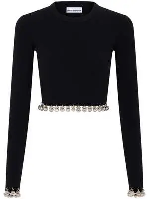 Rabanne Bead-trimmed Wool Jumper