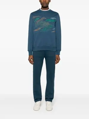 Paul Smith Landscape-embroidered Cotton Sweatshirt