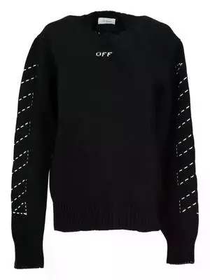 Off-white Trimmed Knitwear For Men