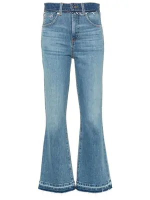 Veronica Beard Carson Flared Jeans - Blue