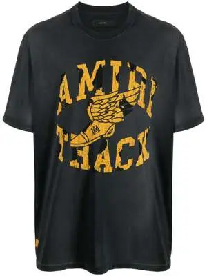 Amiri Track Short-sleeve T-shirt - Grey