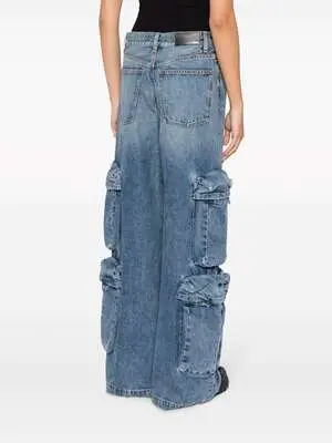 Amiri Baggy Mid-rise Wide-leg Jeans - Blue