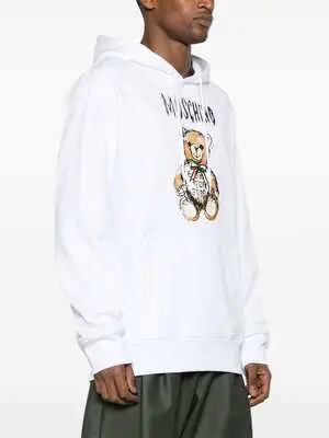 Moschino Teddy Bear Cotton Hoodie - White
