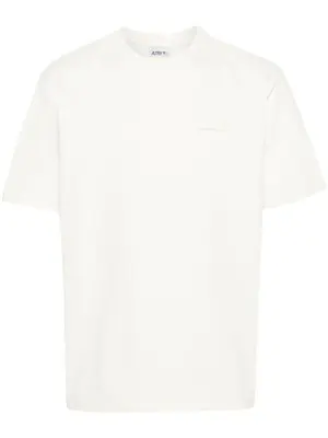 AUTRY Main Logo-patch Cotton T-shirt