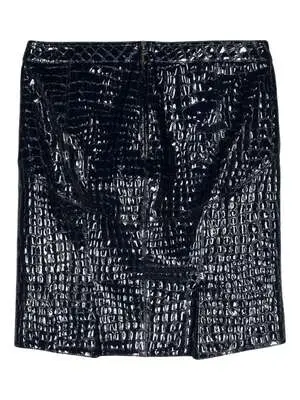 TOM FORD Crocodile-embossed Mini Skirt