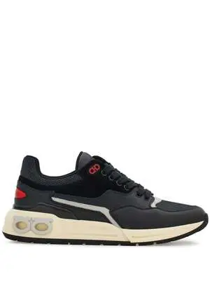 FERRAGAMO Gancini Detail Lace-up Sneakers