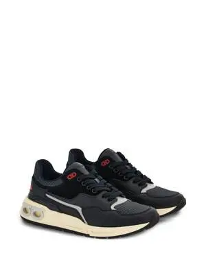 FERRAGAMO Gancini Detail Lace-up Sneakers