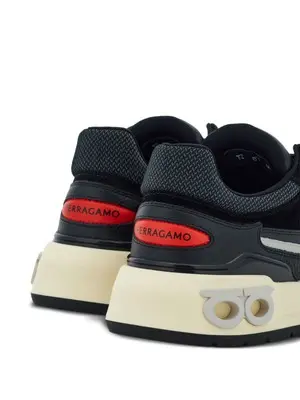 FERRAGAMO Gancini Detail Lace-up Sneakers