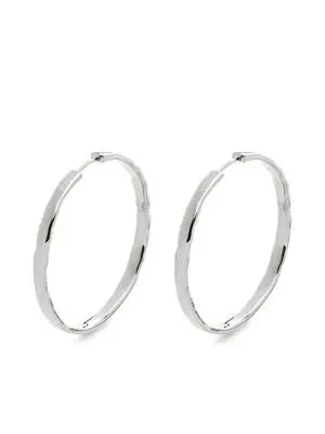 Monica Vinader Large Siren Muse Hoop Earrings - Silver