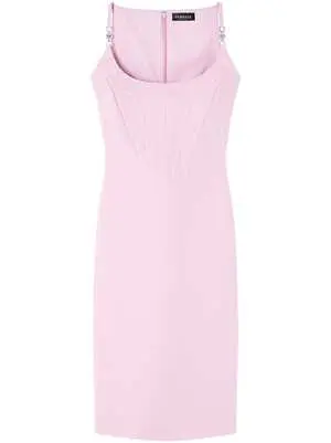 Versace Corset-style Crepe Midi Dress