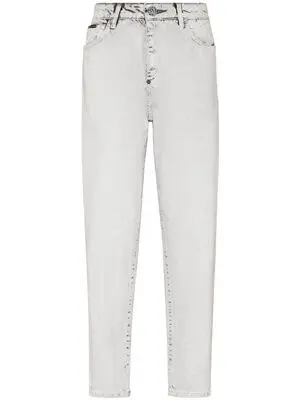 Philipp Plein Mom Fit Tapered Jeans