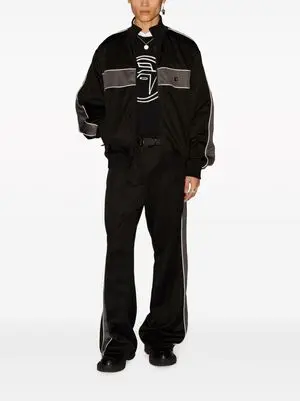 AMBUSH High-neck Striped Track Jacket - Black