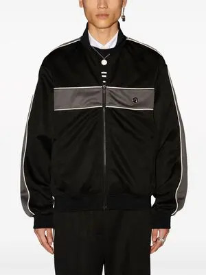 AMBUSH High-neck Striped Track Jacket - Black