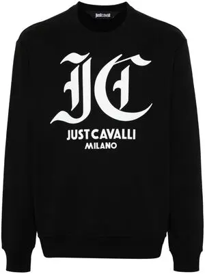 Just Cavalli Logo-print Cotton Sweatshirt