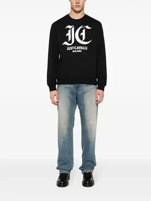 Just Cavalli Logo-print Cotton Sweatshirt