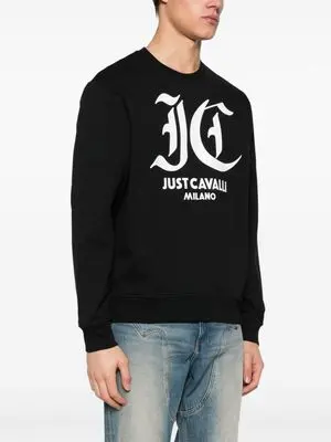 Just Cavalli Logo-print Cotton Sweatshirt