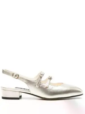 CAREL Peche Metallic Leather Pumps