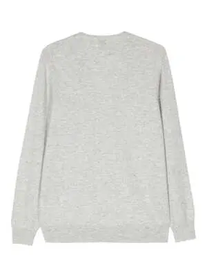 ALLUDE V-neck Cashmere Jumper - Grey
