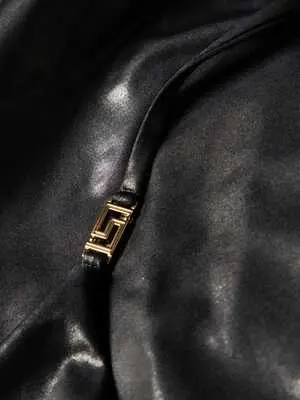 Versace Greca Cut-out Halterneck Swimsuit