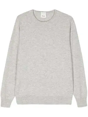 ALLUDE Long-sleeved Cashmere Jumper - Grey