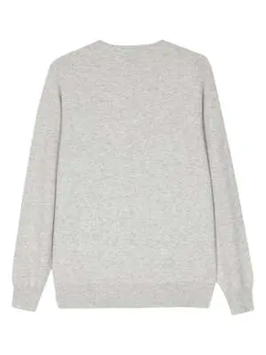 ALLUDE Long-sleeved Cashmere Jumper - Grey