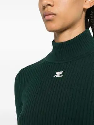 COURREGES Reedition Ribbed Sweater - Green