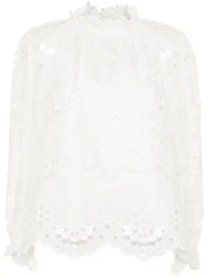 Zimmermann Lexi Broderie-anglaise Blouse