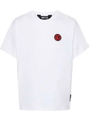Just Cavalli Logo-patch Cotton T-shirt