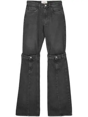 Coperni Mid-rise Wide-leg Jeans - Black