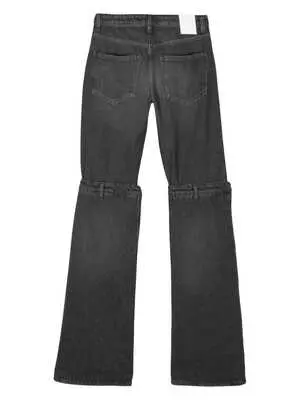 Coperni Mid-rise Wide-leg Jeans - Black