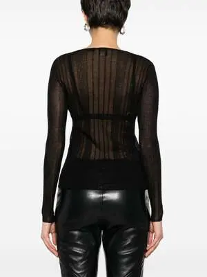 Pinko Semi-sheer Knitted Top