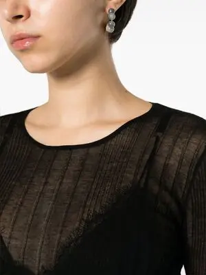 Pinko Semi-sheer Knitted Top
